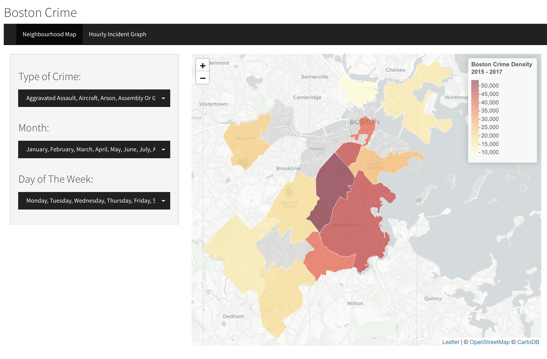 Boston Criminal Records using Shiny | Hayley Ford Boyce